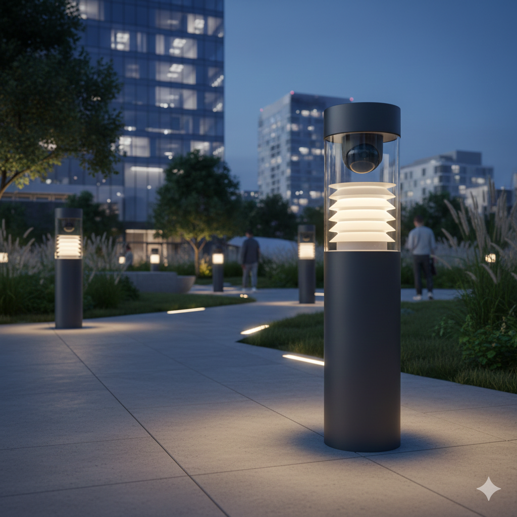Led Smart Sentinal Bollad Integrated Camera & Lighting System – Uni ...